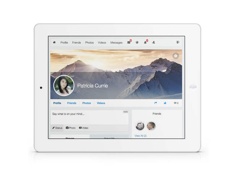 peepso-profile-tablet | PeepSo