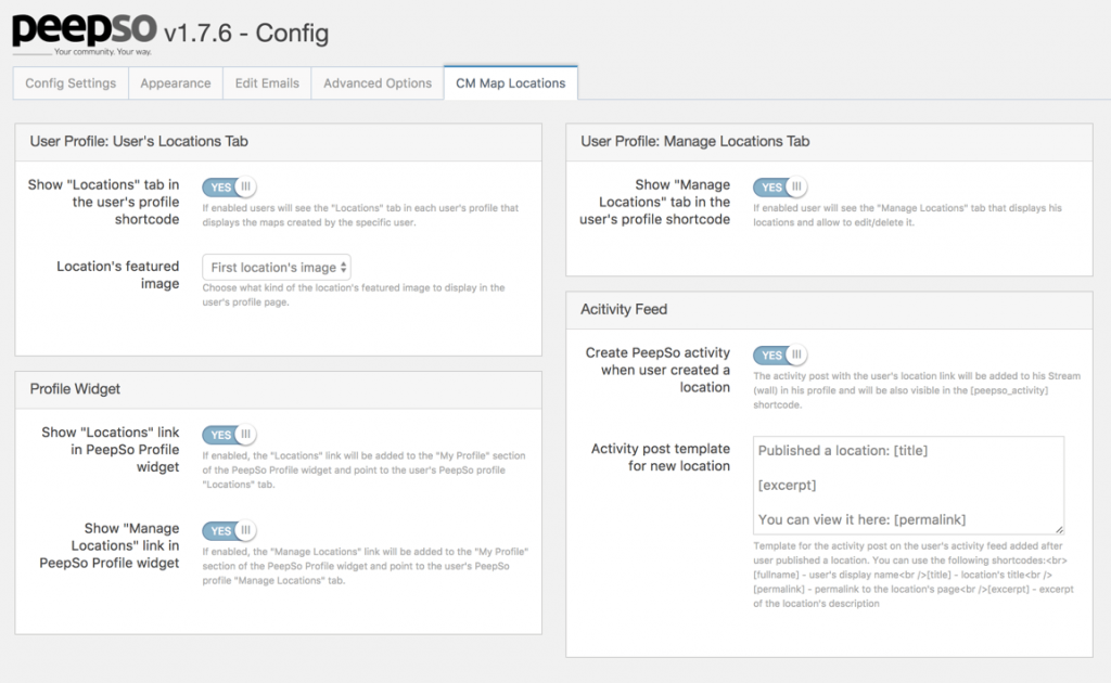 PeepSo – CM Location Manager | PeepSo