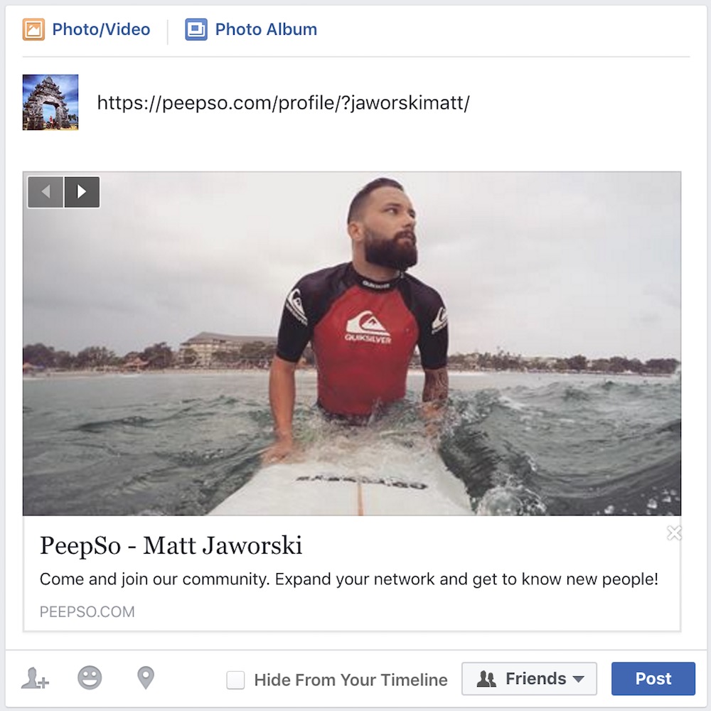 SEO and Open Graph settings | PeepSo