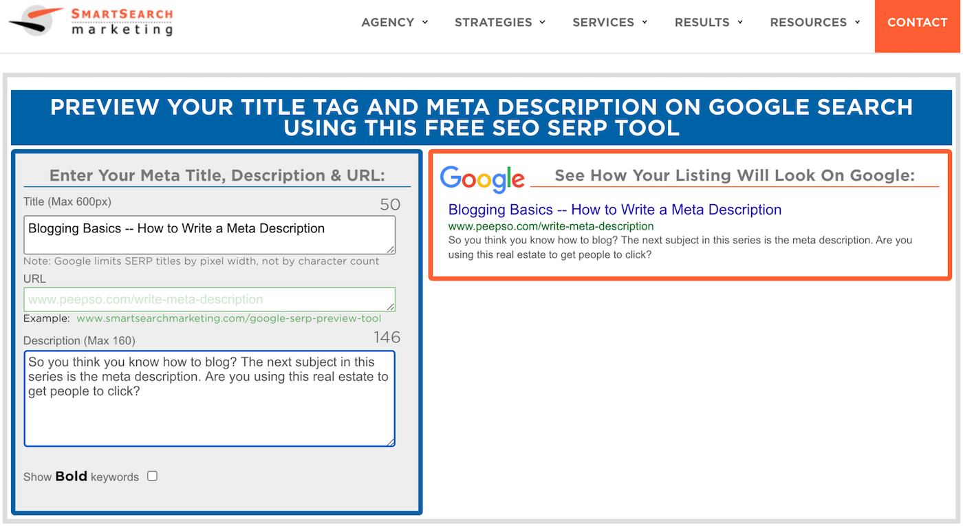 Blogging Basics – How to Write a Meta Description | PeepSo