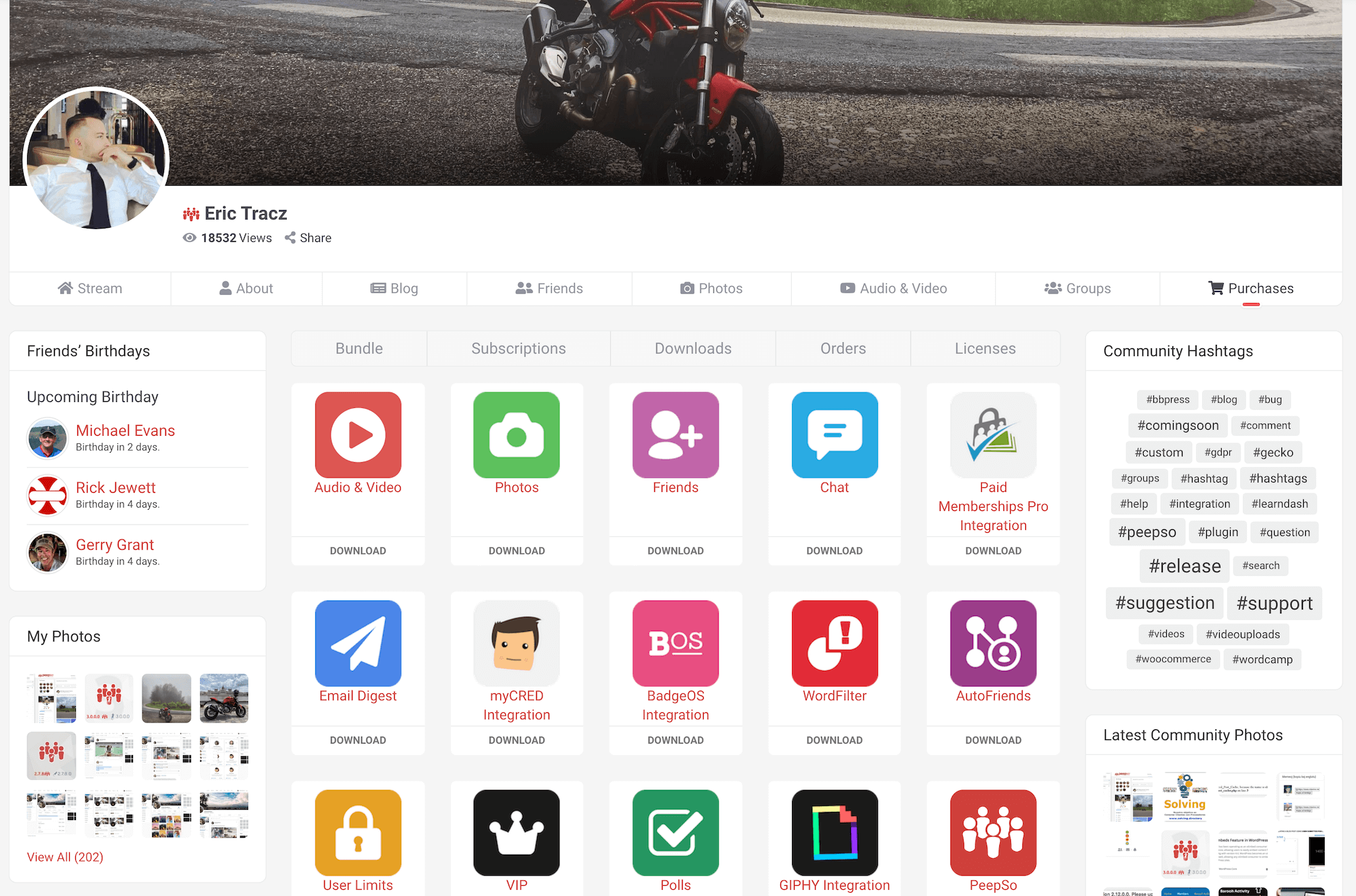PeepSo 3: Easy Digital Downloads Integration | PeepSo