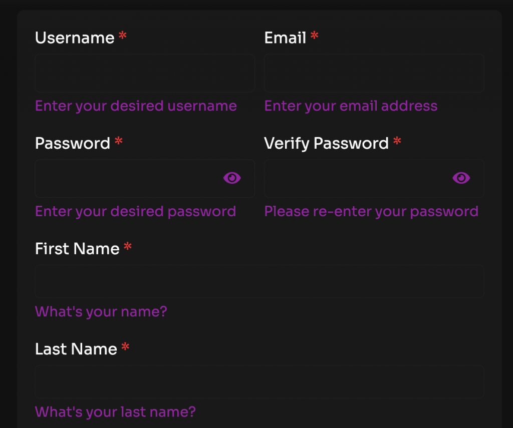 Snippet: Changing Input Colors On The Registration Page | PeepSo