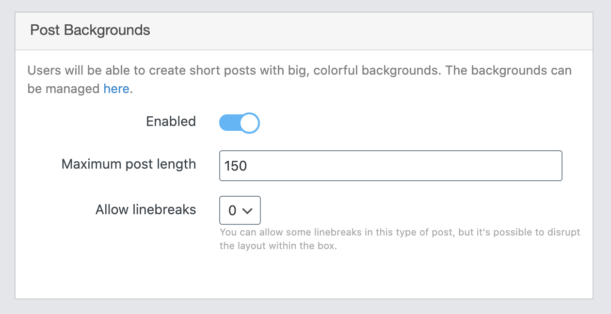 Post Backgrounds | PeepSo