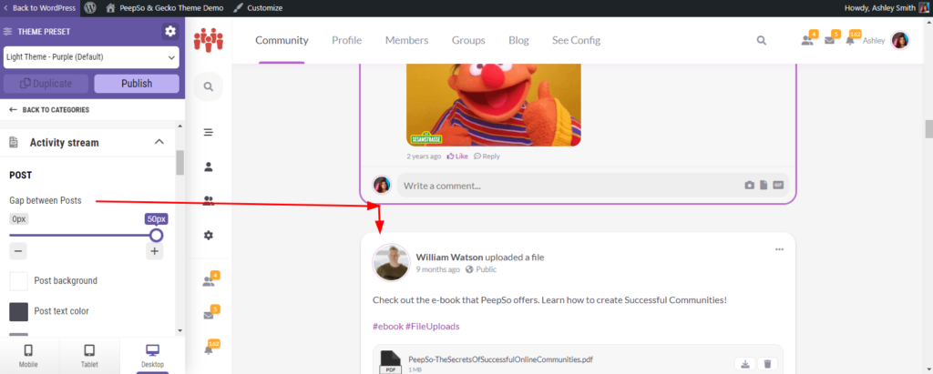 Customize PeepSo Posts Appearance in the Stream | PeepSo