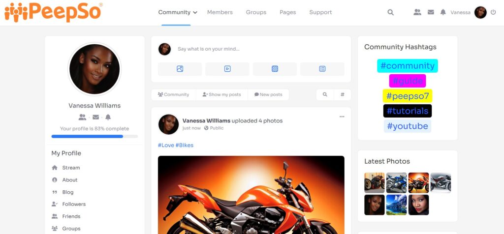 Snippet: Multi-Colored Hashtags In The Hashtags Widget | PeepSo