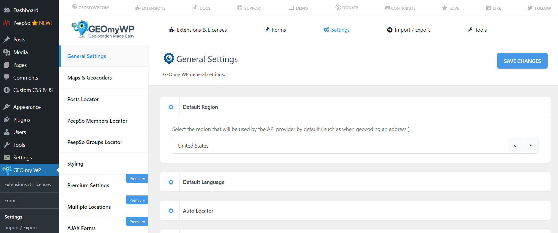 GEO my WP Is The Perfect Solution For User Mapping And Geo Location | PeepSo